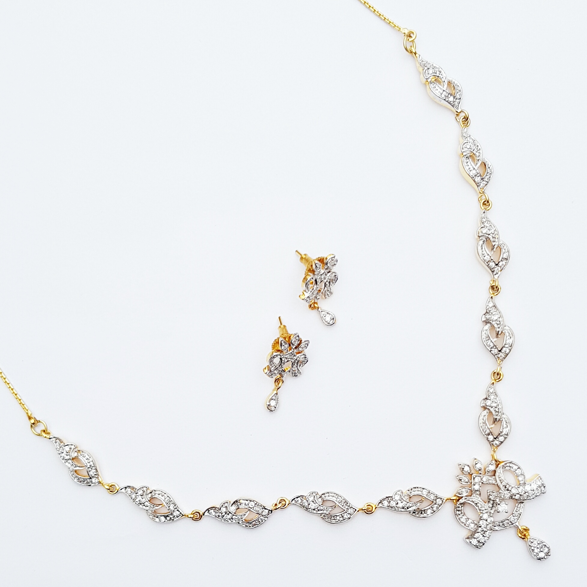 American Diamond Necklace Set Siamaa Boutique